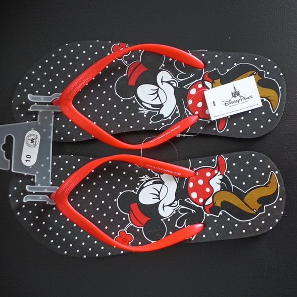 Disney | Shoes | Nwt Disney Parks Minnie Mouse Flip Flops | Poshmark